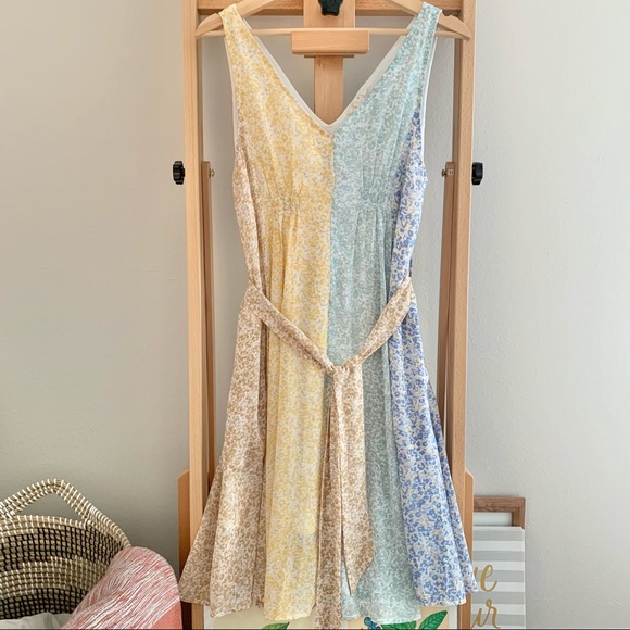 entro | Dresses | Entro Multi Colored Floral Speckled Spring Dress ...